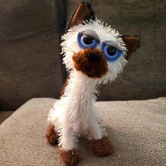 Carlton Cards | Toys | Poseable Siamese Kitty Cat Plush Figure Stuffed ...